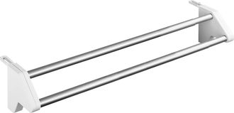 WENKO Heizkörper-Wäschetrockner Twin, stabiler Wäschetrockner zum Einhängen an den Heizkörper, Länge: 2 x 60 cm, universell einsetzbar, aus rostfreiem Alumi