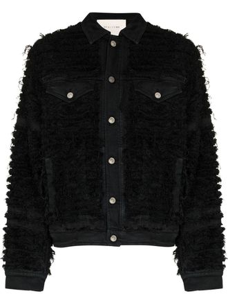 Alyx x Blackmeans veste en jean à effet usé - Noir
