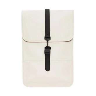 Rains Minimalistischer rechteckiger Rucksack - - Bags - Damen - Beige - ONE SIZE