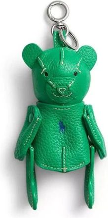 Polo Ralph Lauren Femme, Sacs, Vert, Taille: ONE Size Breloque de sac Ours en Cuir