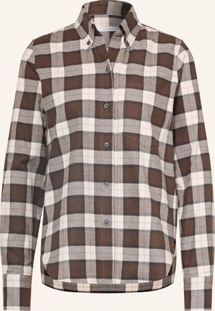 Robert Friedman Robert Friedman Hemdbluse Aus Flanell braun