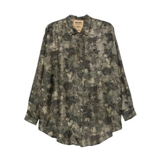 Uma Wang Bluse mit Blumenprint - - Blouses & Shirts - Damen - Gr&uuml;n - M