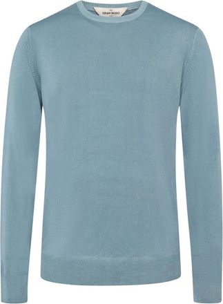 Gran Sasso Leichter Rundhals-Pullover aus Schurwolle in