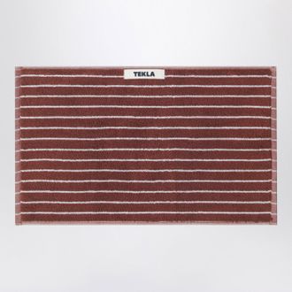 Tekla R&ouml;tlich-braunes gestreiftes G&auml;stetuch 30x50 cm