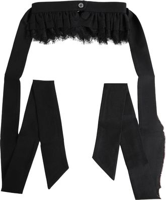 Ann Demeulemeester Tosten Lace Ruffled Collar