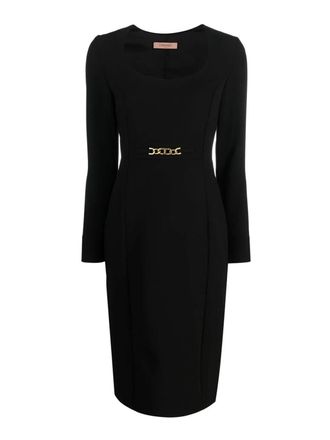 Twinset Robe Au Genou - Noir