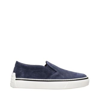 Tod's Sneakers aus Wildleder zum Hineinschl&uuml;pfen - - Shoes - Herren - Blau - 40 EU