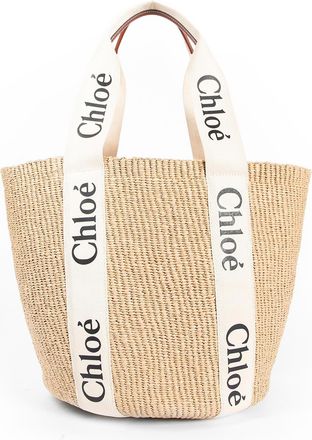 Chloé Woody Raffia Tote Bag