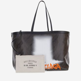 Balenciaga Womens Tote Bag Select Multicolour Cotton Shoulder