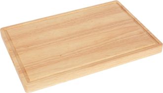 Argon Tableware 1x Hackklotz Hackbrett aus Holz - 45cm x 30cm - Extra Gro&szlig; Dick K&uuml;che Essen Fleisch Brot Schneiden Portion Arbeitsplatte Einheit