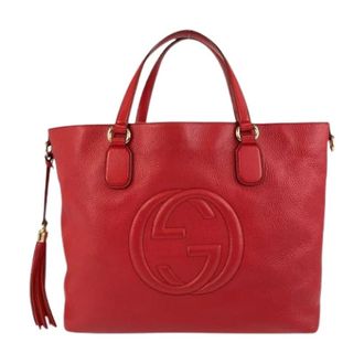Gucci Sac cabas en cuir Soho Pre-owned - Femme - Pre-owned - Rouge - Taille: ONE Size