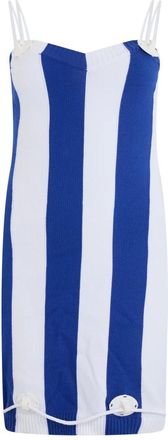 Moschino Femme, Robes, Bleu, Taille: 40 FR Robe sans manches ray&eacute;e