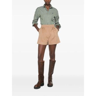 Max Mara Camel Hair Pleated Shorts