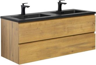 Badplaats Meuble de salle de bain Angela 120 cm Badplaats lavabo noir