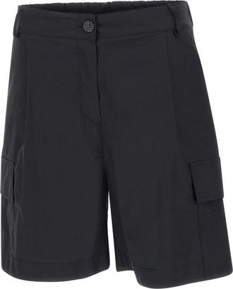 Kaos Kaos, Femme, Shorts, Noir, Taille: 42 FR Short en Popeline de Coton