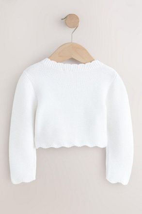 Next Strickjacke Bestickter Bolero (1-tlg)