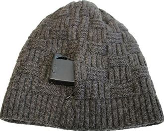 Generic Bonnet chauffant thermique - Temp&eacute;rature r&eacute;glable - Bonnet chaud en tricot souple - Couvre-chef &eacute;pais pour femme - Activit&eacute;s de plein air, ski, randon