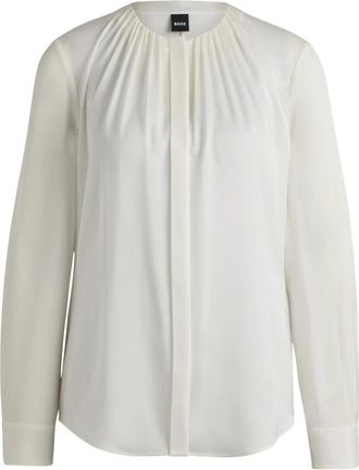 HUGO BOSS Damen, Blusen & Hemden, Wei&szlig;, XLGr&ouml;&szlig;e