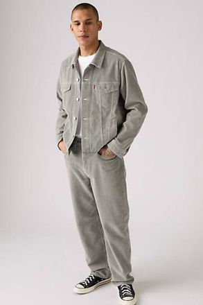 Levi's Jean Velours 565 Loose Straight - Homme - Gris / Limestone 10W Cord - 28X30