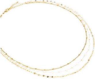 Au Printemps Paris Collier triple chaîne