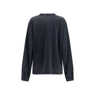 Alexander Wang Womens Black Cotton Sweatshirt Clothing