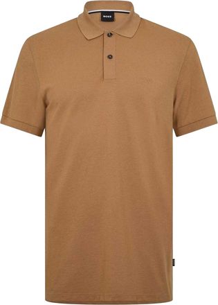 HUGO BOSS Pallas Poloshirt f&uuml;r Herren, Baumwolle (Dunkelbeige)