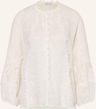 Mrs & Hugs Mrs & Hugs Bluse Mit Spitze weiss
