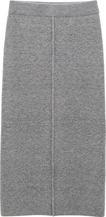 someday Damen Midirock | Figurbetonter Strickrock ONITTI in Midil&auml;nge Good Grey, 36