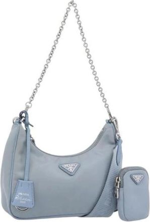 Prada Sac bandouli&egrave;re vintage en cuir pr&eacute;-poss&eacute;d&eacute; - Femme - Pre-owned - Bleu - Taille: ONE Size