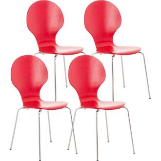 Clp 4x Stapelstuhl diego rot