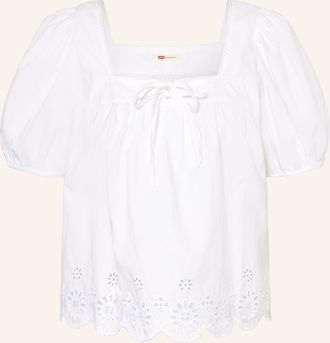 Levi's Blusenshirt Mit Lochspitze weiss