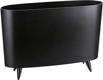 Koziol range-revues Milano, thermoplastique, noir, 12 x 45,7 x 31,5 cm