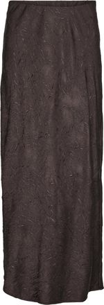 Vero Moda Damen VMBINNE HW Ankle Skirt WVN GA Maxirock, Chocolate Torte, Large