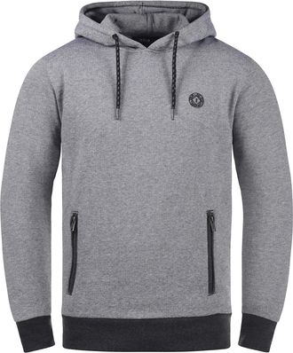 Solid Raffa Herren Kapuzenpullover Hoodie Pullover mit Kapuze, Größe:L, Farbe:Dark Grey Melange (1940071)