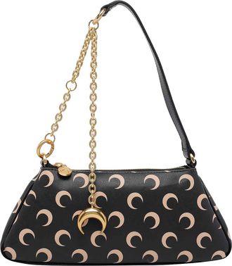 Marine Serre Schultertasche - Schwarz