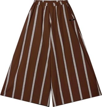 10 Days Femme, Pantalons, Brun, Taille: 34 FR Pantalon Large Ray&eacute;