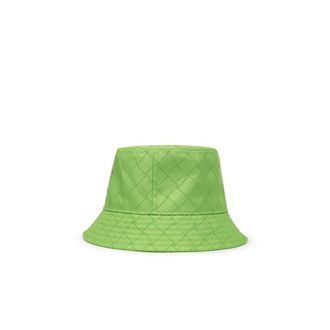 Bottega Veneta Femme, Accessoires, Vert, Taille: L Chapeau Cloche Pêcheur Vert Clair