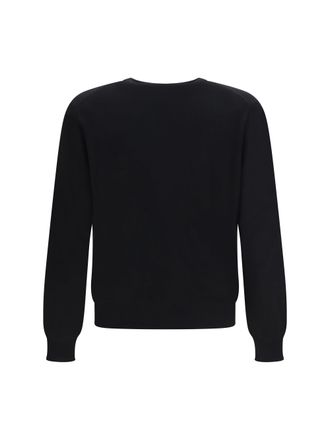 Versace Mens Greca Incrocio Sweater Black Kashmir-Capra Hircus Kashmir/capra