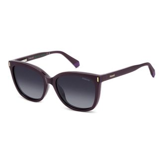 Polaroid Violett/Dunkelgrau Sonnenbrille - - Accessories - Damen - Grau - 55 MM