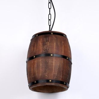 Newrays antike Kunstharz-Weinfass-Pendelleuchte zum Aufh&auml;ngen, rustikal, einzigartig, f&uuml;r K&uuml;che, Bar, Deckenleuchte, Leuchten