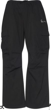 Karl Kani Herren KM234-032-4 KK Small Signature Washed Parachute Pants Black, XL