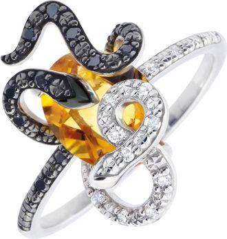 Edenly Ring Spaziergang der Sinne - Gorgonia - Silber, Diamanten und Halbedelsteine