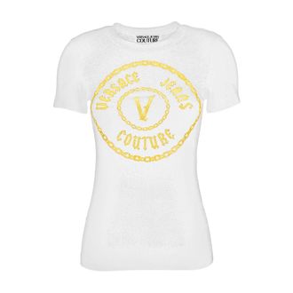 Versace Jeans Couture T-Shirts und Polos - - Tops - Damen - Wei&szlig; - 2XS