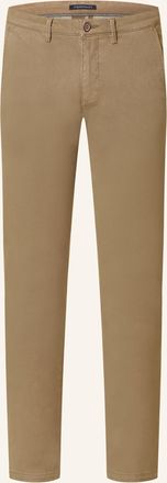 Strokesman's Strokesmans Piqu&eacute;-Chino Slim Fit braun