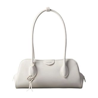 Calvin Klein Femme, Sacs, Blanc, Taille: ONE Size Emblem Trio Shoulder Bag