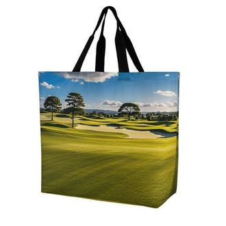 Generic Terrain De Golf Et Arbre Sac Fourre Tout Pliable Tote Bag L&eacute;ger Sac Cabas Pour Shopping Gym Quotidienne