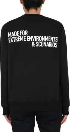 Ih Nom Uh Nit Crew Neck Cotton Sweatshirt - Black