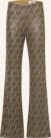 Siyu Siyu Bootcut-Hose Aus Jersey gruen