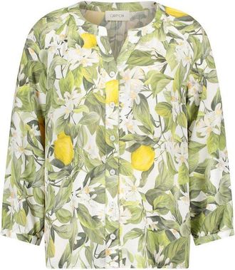 Cartoon Schlupfbluse Damen mit Knopfleiste