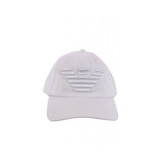 Emporio Armani Homme, Accessoires, Blanc, Taille: ONE Size Casquette en coton avec logo